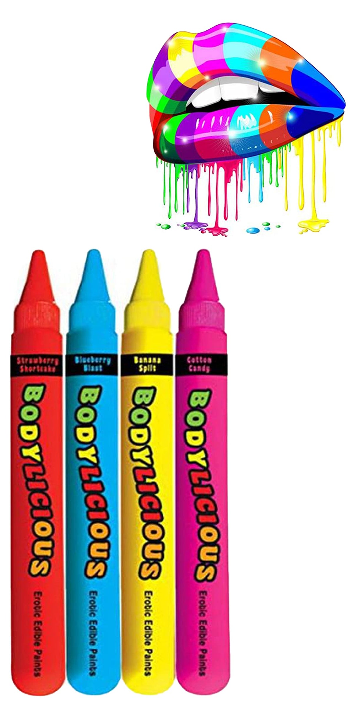 BODYLICIOUS EDIBLE BODY PENS – SCARTLET ROSE MX